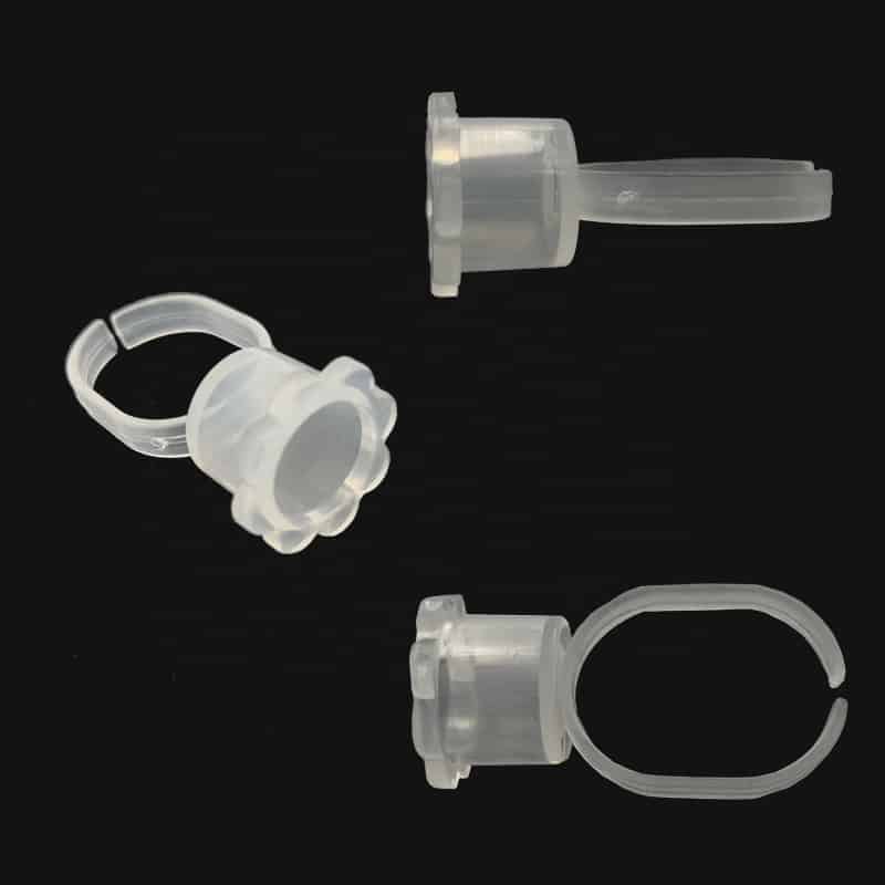 Flower-Shaped Pigment Ring Cups (50 pcs) | LASH Vegas