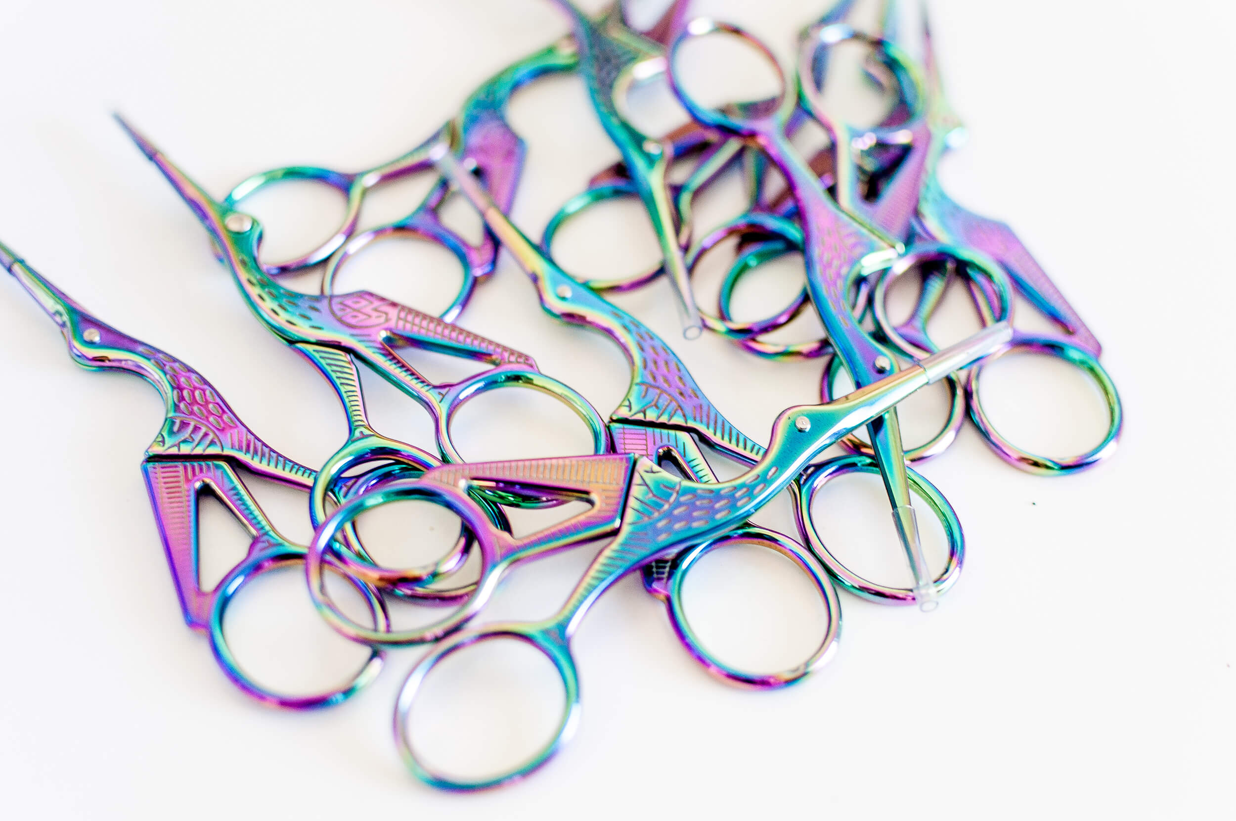 Rainbow Stork Mini Scissors for Eyelash Extensions | LASH Vegas