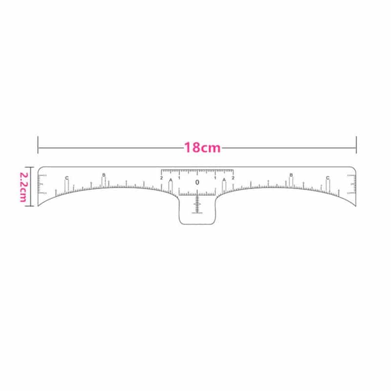 Lushcolor Brow Ruler for Microblading | LASH Vegas