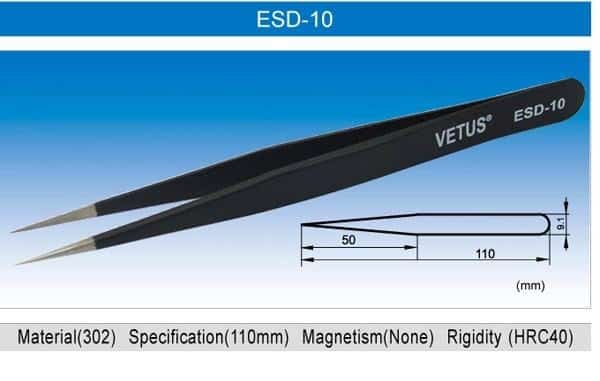 VETUS Tweezers - ESD Series | LASH Vegas