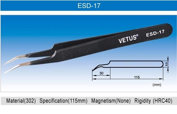 VETUS Tweezers - ESD Series | LASH Vegas